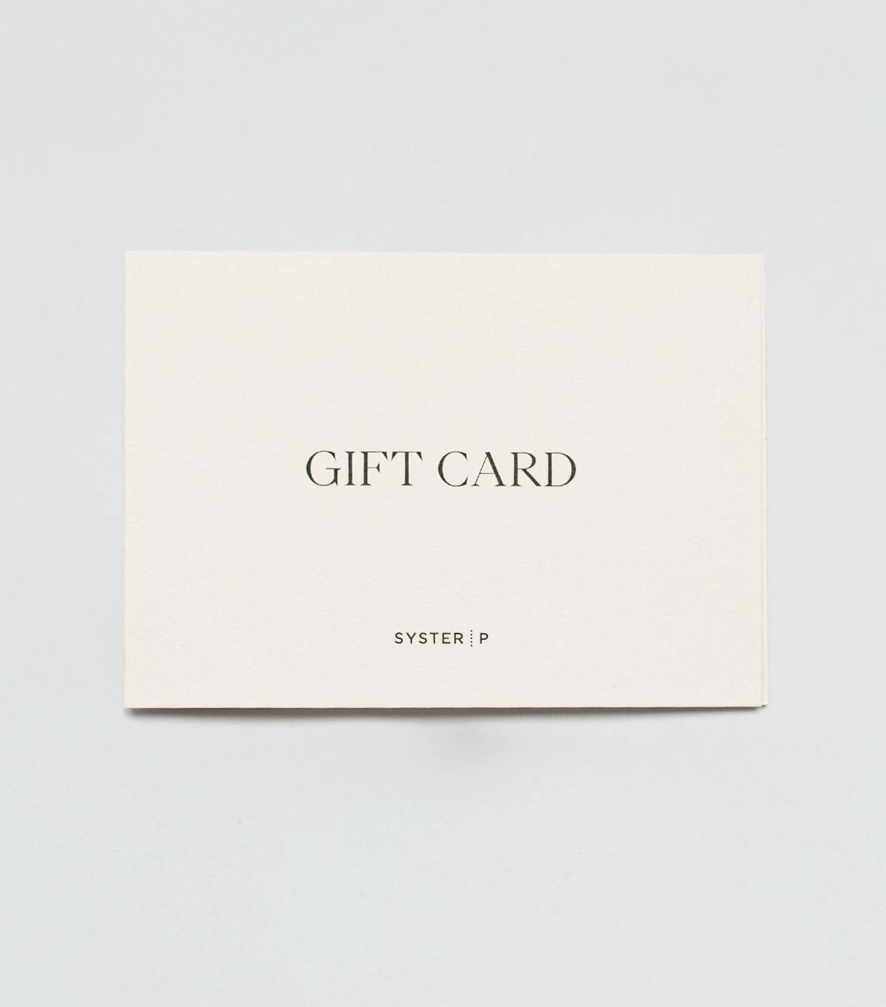 Digital Gift Card - Instant email delivery, perfect gift | Syster P